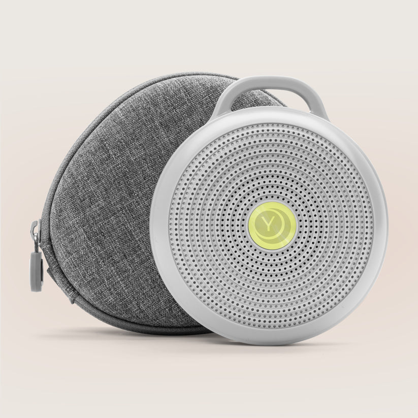 Hushh® White Noise Machine + Travel Case Bundle Sound Machine | Yogasleep